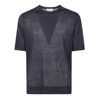 Ballantyne Homme, Pulls, Bleu, Taille: M T-Shirt Maille Unie