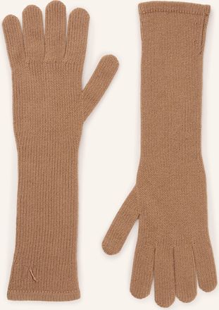 Max Mara Handschuhe Mmjock Aus Cashmere braun
