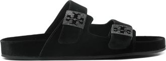Tory Burch sandales à semelle plate - Noir