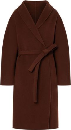 Philosophy di Lorenzo Serafini Femme, Manteaux, Brun, Taille: 42 FR Belted Manteaux