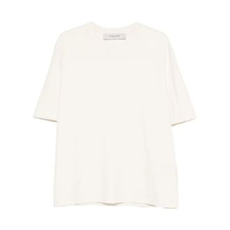 Golden Goose Homme, Tops, Blanc, Taille: L T-shirt &agrave; Manches Courtes en Coton