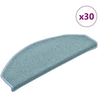 vidaXL Stufenmatten 30 Stk. 65x24x4 cm Seeblau Halbrund Gro&szlig; vidaXL