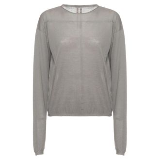 Rick Owens Rundhals-Kaschmir-Jersey - - Knitwear - Damen - Grau - XS