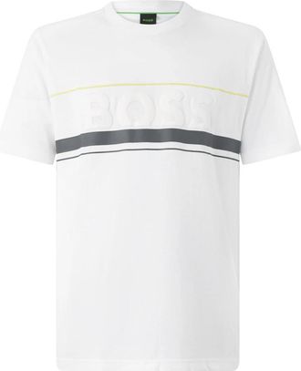 HUGO BOSS Tee Iconic Zone - - Tops - Herren - Wei&szlig; - L