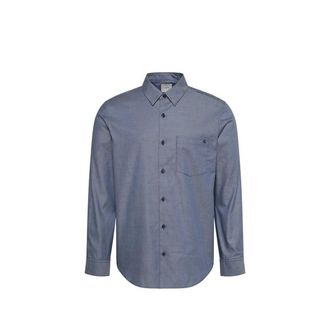 Calvin Klein Chemise droite &agrave; manches longues en coton