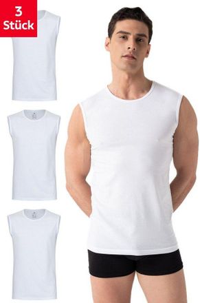 Burnell & Son Muscleshirt &Auml;rmellos Tank Top Achselshirt Muscle-Shirt mit Rundhals Ausschnitt (3er-Pack, 3-tlg., 3er-Pack) Feinripp, extra lang