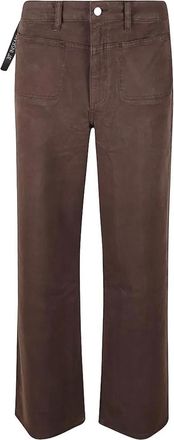 Paige Straight Leg Jeans - Braun