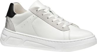Geox Femme D Ljuba A Basket, Blanc argenté, 40 EU
