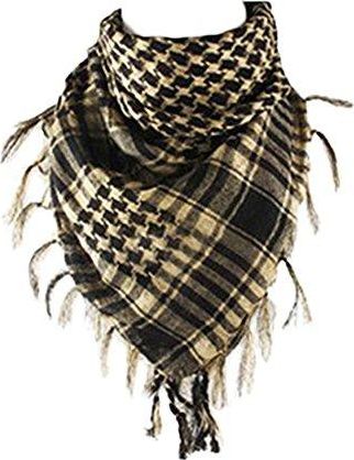 Bluelans Écharpe tactique de style militaire pour homme et femme - Beige - Taille Unique