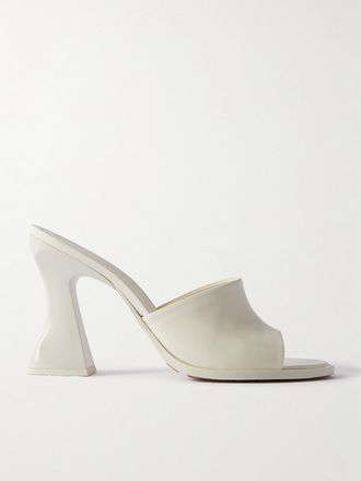 Bottega Veneta Sandales En Cuir Verni Cha-cha - Blanc