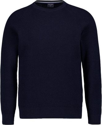 Olymp Herren Pullover blau unifarben