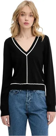 Karl Lagerfeld Damen, Strickwaren, Schwarzk, XSGr&ouml;&szlig;e