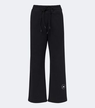 adidas by Stella McCartney Pantalon de surv&ecirc;tement ample en coton &agrave; logo