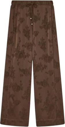 Ganni Femme, Pantalons, Brun, Taille: 42 FR Wide Pantalons
