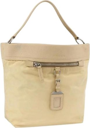 Prada Pre-owned Vintage Nylon Shoulder Bag - Femme - Pre-owned - Beige - Taille: ONE Size