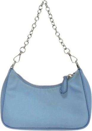 Prada Pre-owned Pouch Shoulder Bag - Femme - Pre-owned - Bleu - Taille: ONE Size