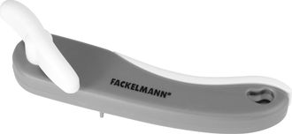 Fackelmann Fackelmann Dosenöffner, praktischer Konservenöffner mit Funktionsteil aus Edelstahl, Universalöffner mit ergonomischem Griff (Farbe: Weiß/Grau), Menge
