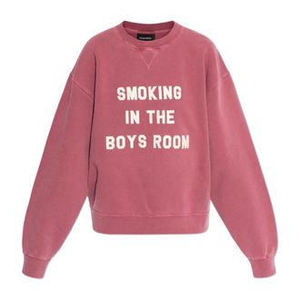 Dsquared2 Femme, Sweatshirts et sweats &agrave; capuche, Rose, Taille: 40 FR Patch SweaT-shirt