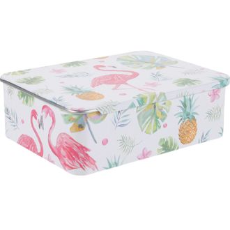 BESTONZON Healvian Kleine Metallbox mit Schiebedeckel Tragbare Blechdose aus Wei&szlig;blech Aufbewahrungsbox f&uuml;r S&uuml;&szlig;igkeiten Schmuck und Kleinteile Vintage Metallbeh