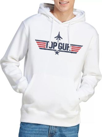 Top Gun Unisex Paramount Logo White Hoodie Kapuzenpullover, wei&szlig;, M