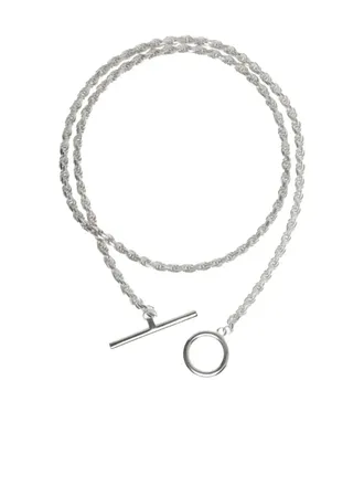 All_Blues bracelet double en cha&icirc;ne - Argent