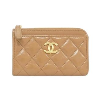Chanel Porte-cartes Vintage Pre-owned - Femme - Pre-owned - Beige - Taille: ONE Size