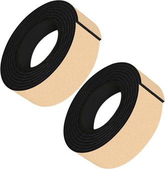 DOITOOL 2 Rollen Eva M&ouml;belpads rutschfest Schwingungsd&auml;mpfend M&ouml;bel Waschmaschinenf&uuml;&szlig;e Schutz f&uuml;r Hartb&ouml;den Ger&auml;uschreduzierend Selbstklebend Lang