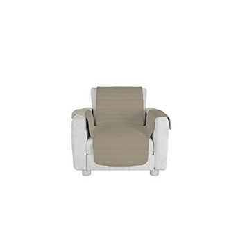 Italian Bed Linen Gesteppter Sofabezug, Trendy, Taupe/Creme, 1-Sitzer-Set