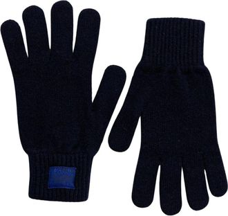 Paul Smith Gants en cachemire et laine m&eacute;rinos - Homme - Accessoires - Bleu - Taille: ONE Size
