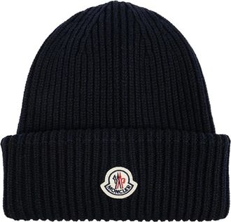 Moncler Bonnet Tricot - Homme - Accessoires - Bleu - Taille: ONE Size