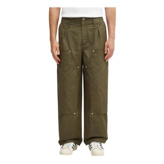 Kenzo Weave Double Knee Pant - - Trousers - Herren - Gr&uuml;n - W42