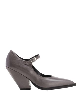 8 by YOOX LEATHER WESTERN MARY JANE PUMPS