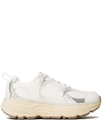 Twin-Set baskets Fessura à empiècements métallisés - Blanc