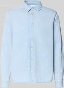 Review Regular Fit Jeanshemd mit Kentkragen