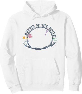 Trendy Apparel Friendship Bracelet Bestie of The Bride Pullover Hoodie