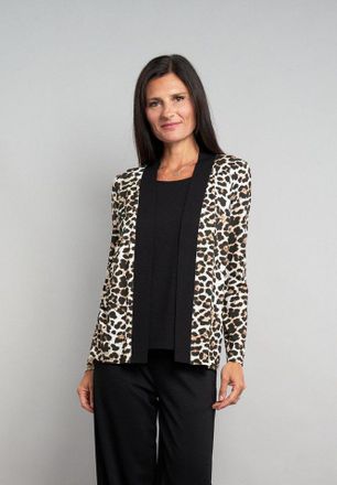 Seidel Moden Shirtjacke Exklusiv bei OTTO 2 in 1 Optik mit Animal-Leo-Print - MADE IN GERMANY