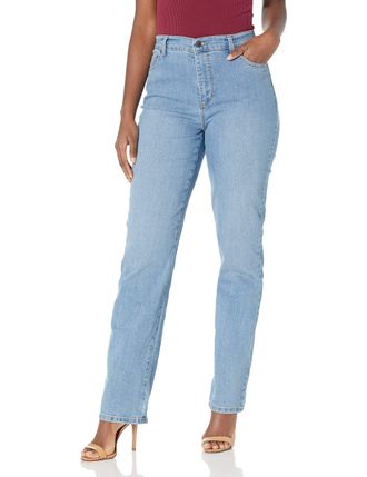 Gloria Vanderbilt Damen Amanda Classic High Rise Tapered Petite Jeans, Callisto, 38 Kurz