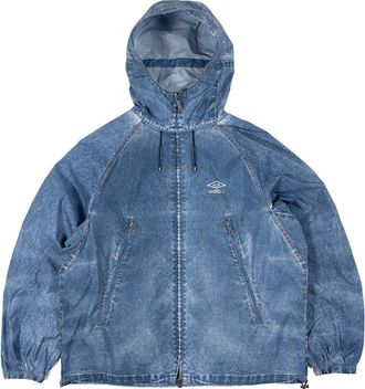 Umbro Wasted Trompe L&acute;oeil Jacke f&uuml;r Herren, Gewaschen, Windstopper (gewaschenes Blau)
