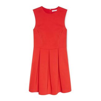 Motivi Femme, Robes, Rouge, Taille: 34 FR Robe Courte &agrave; Jupe Pliss&eacute;e