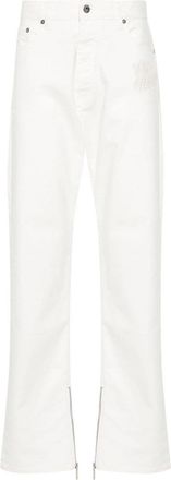Off-white Straight Leg Jeans - Wei&szlig;