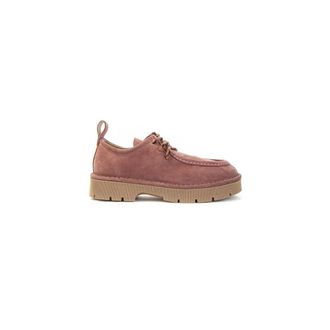 Panchic Femme, Chaussures, Brun, Taille: 40 EU Ballerines à lacets en daim marron rosé