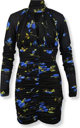 Blumarine Femme, Robes, Multicolore, Taille: 40 FR Robe en jersey &agrave; imprim&eacute; roses avec d&eacute;coupe