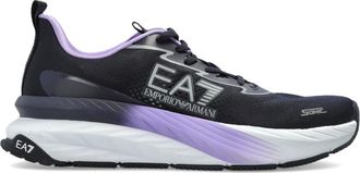 Emporio Armani Emporio Armani Ea7, Femme, Chaussures, Bleu, Taille: 35 EU Chaussures de sport avec logo imprim&eacute;