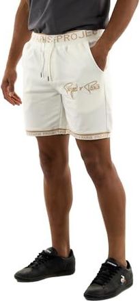 Project X Paris Short Logo brodé en Relief Blanc cassé XL