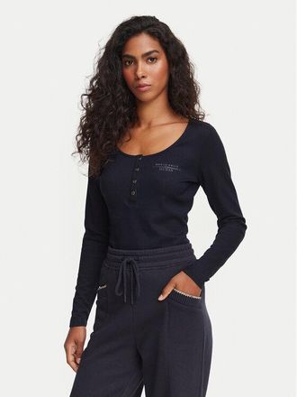 Guess Bluse W6YP60 K5318 Dunkelblau Slim Fit