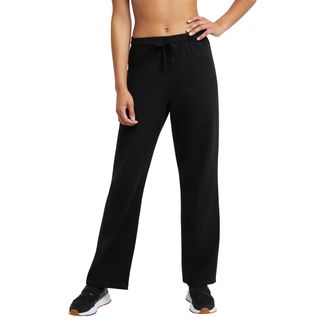 Champion Damenhose, Jersey-Hose, leicht, bequem, Loungehose f&uuml;r Damen, 80 cm (&Uuml;bergr&ouml;&szlig;e erh&auml;ltlich), Schwarz, Gro&szlig;