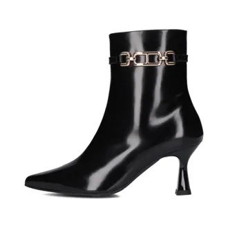 Lodi Schwarze Leder-Stiefeletten f&uuml;r Frauen - - Shoes - Damen - Schwarzk - 38 EU