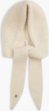 Tommy Hilfiger Chic gestrickte Kapuze mit Alpaka in Beige-Neutral