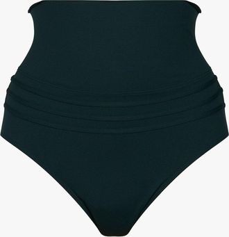 D Nu D Bas de maillot de bain taille haute &agrave; bandes structurantes