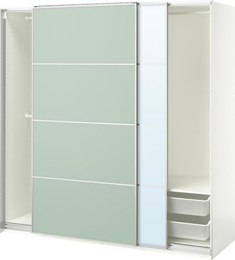 IKEA PAX / MEHAMN/AULI Kleiderschrank mit Schiebetüren